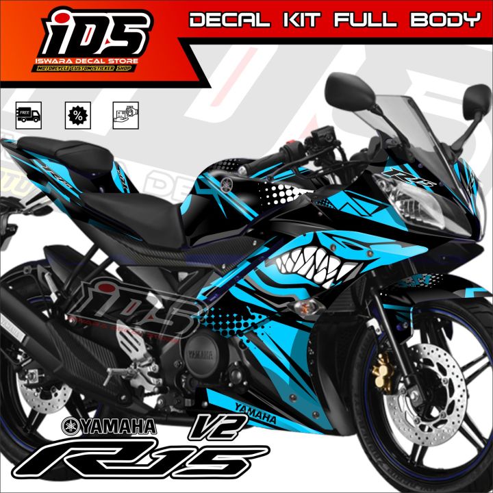 Decal R15 V2 Full Body Stiker R15 V2 Full Body Dekal R15 V2 Shark 02 ...