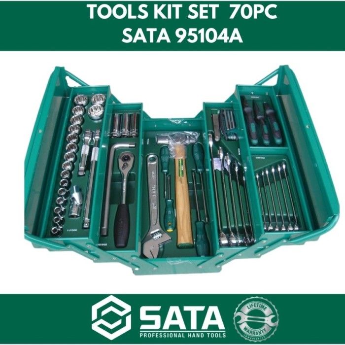 SATA 95104A-70 12PT CANTILEVER MECHANIC TOOL BOX SET TOOL KIT SET ...