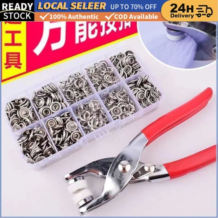 Five-Claw Snap Button 100/200 Pcs Set DIY Clothes Tools Bouton Clothing ...