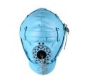 Cosplay Leather Full Face Head Cover Punk Style Patent Leather Mask ...