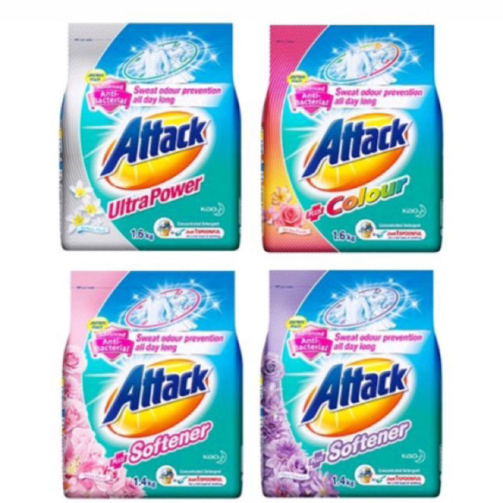 Attack Detergent Powder 1.4kg-1.6kg | Lazada