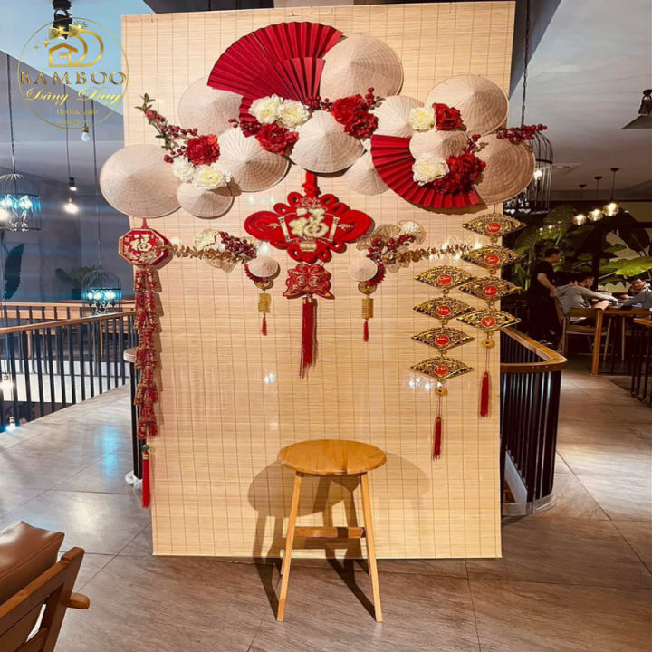 Mành Tăm KT 1,6m x 2m, Mành Trang Trí, Backdrop Trung Thu Mầm Non ...