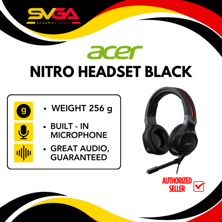 Acer NITRO HEADSET BLACK | Lazada PH