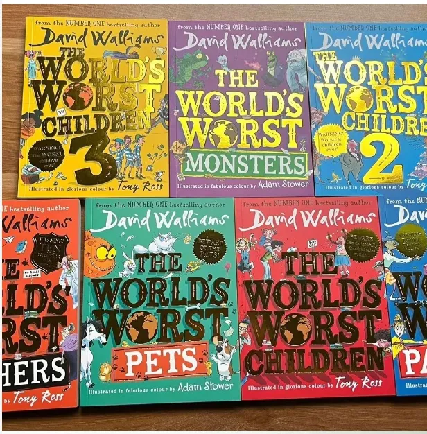 [7 Volumes/set ] David walliams the worst world's series: t children 1 ...