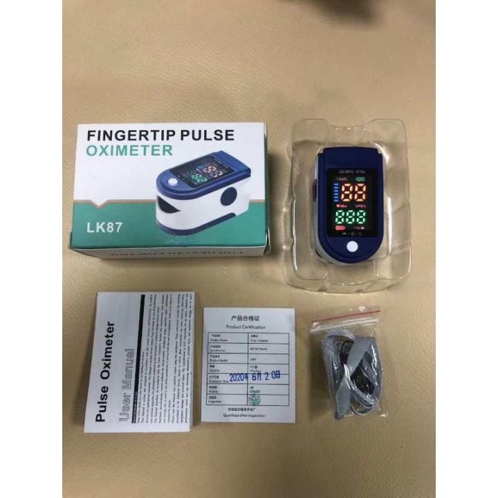 OXIMETER FINGERTIP PULSE LK87 AB-88 Alat Ukur Kadar Oksigen Pengukur Detak Jantung Oxymeter SPO2 ...