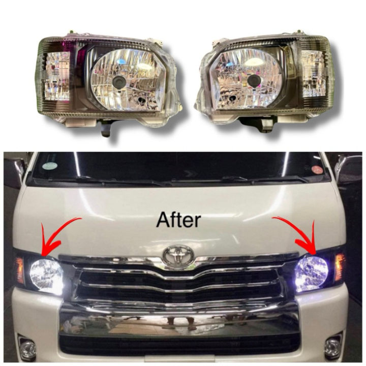 Toyota Hiace GL Super Grandia 2014 - 2020 Headlight Smoke Set | Lazada PH