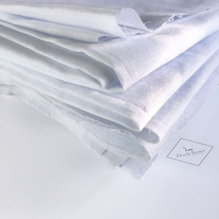 Plain White Cotton Fabric Cloth 36 inch 42 inch (by yard/by meter) | Lazada