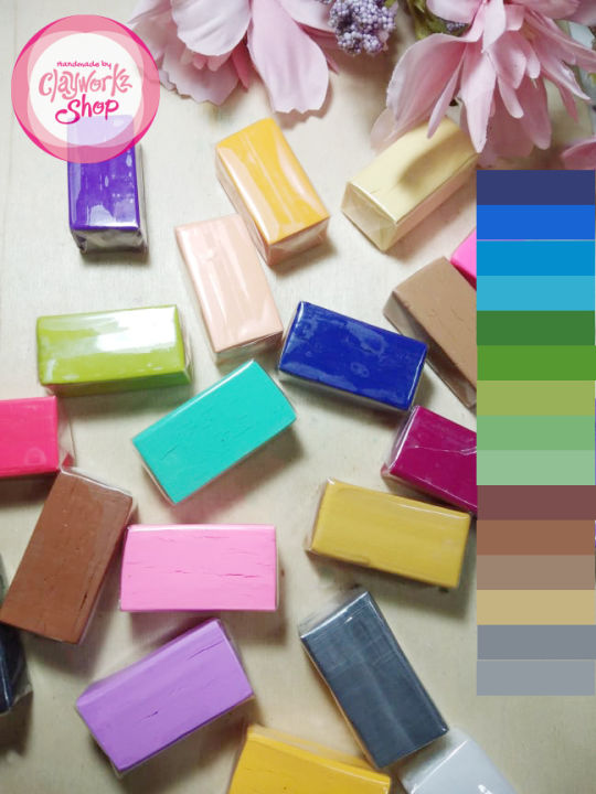 15g/30g Polymer Clay Minis Trial Starter Blocks (Batch 2 Colors ) Oven ...