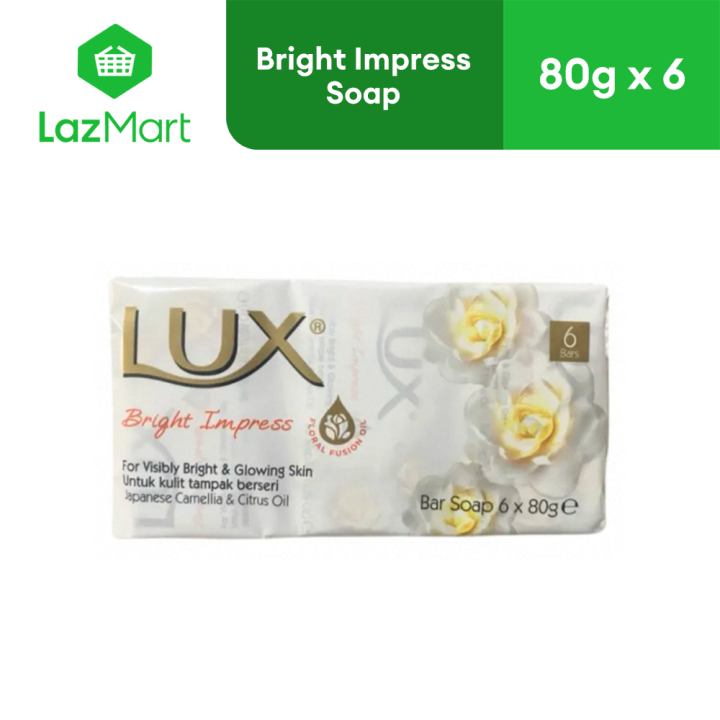 Lux Soap Bright Impress 80g - Pack of 6 | Lazada PH