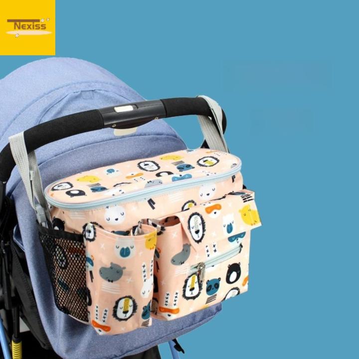 NEXISS ได้รับการพิมพ์แล้ว กระเป๋าใส่รถเข็นเด็ก ความจุขนาดใหญ่ ผ้าอ็อกซ์ ...