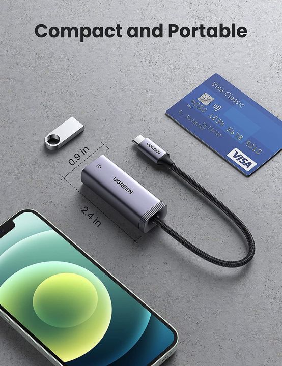 UGREEN USB C To LAN รองรับความเร็ว 1 Gbps Adapter Type C RJ45 Gigabit ...