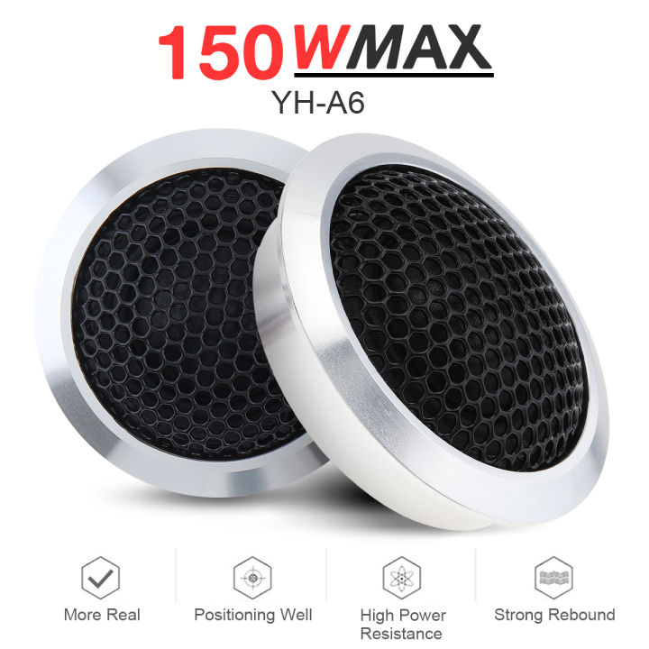 2pcs 150W High Efficiency Mini Dome Tweeter Speakers Car Audio System ...