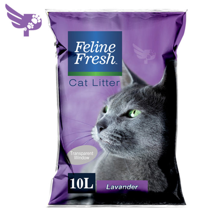 FELINE FRESH CAT LITTER 10L (LAVANDER) - Lavander - Lavender - 10 ...