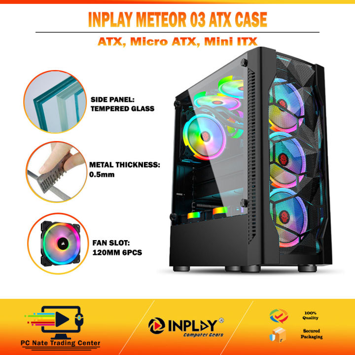 InPlay Meteor 03 Mid Tower Gaming Case ATX, M-ATX, & M-ITX | Lazada PH