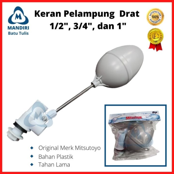 Kran Air Pelampung Otomatis - Plampung Tandon Toren Keran 1/2" 3/4" 1 ...