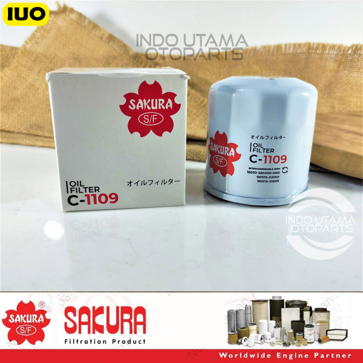 SAKURA Filter Oli Vios Yaris Limo Sienta Soluna C-1109 | Lazada Indonesia