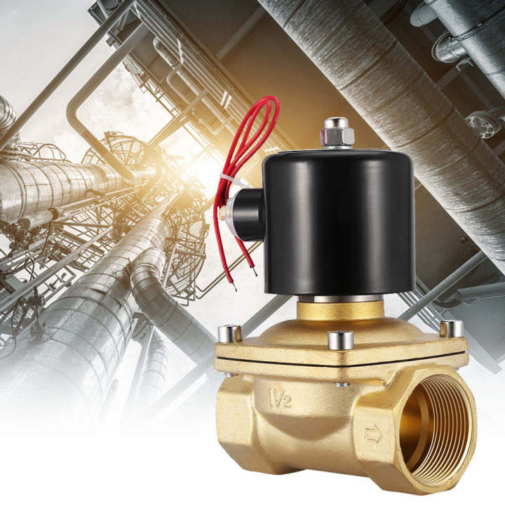 DN40 1-1/2 1-1/2 220V Solenoid Valve Two Way Brass Electric Solenoid Valve Normally Closed ...