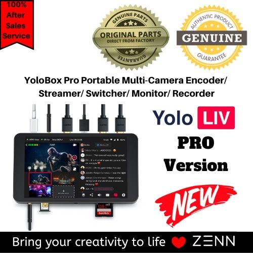 YoloBox Pro Portable Multi-Camera Encoder/ Streamer/ Switcher/ Monitor/ Recorder | Lazada