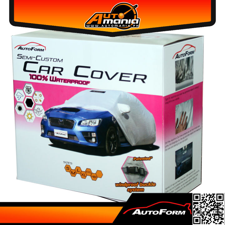 Autoform 100CC-L 100% Waterproof Semi-Custom Car Cover - Sedan (177 to ...