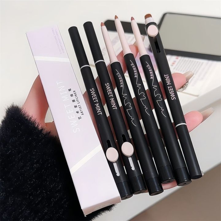 Artist Lip Liner Lipstick Soft Texture Double Ended Lip Pencil Lips One