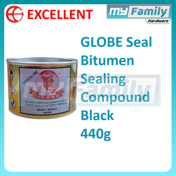GLOBE Seal Bitumen Sealing Compound Black 440g | Lazada