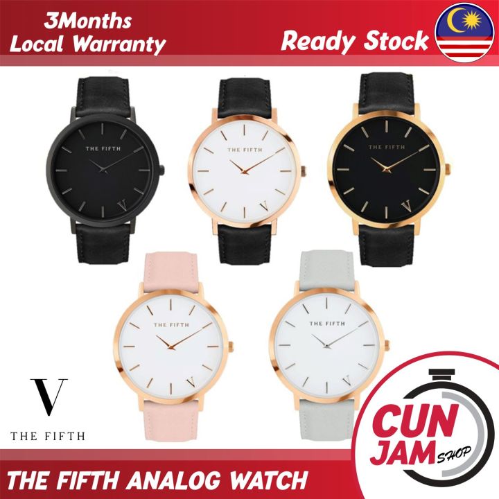 [READY STOCK] The Fifth Watch Leather Simple Women Quartz Analog Band ...
