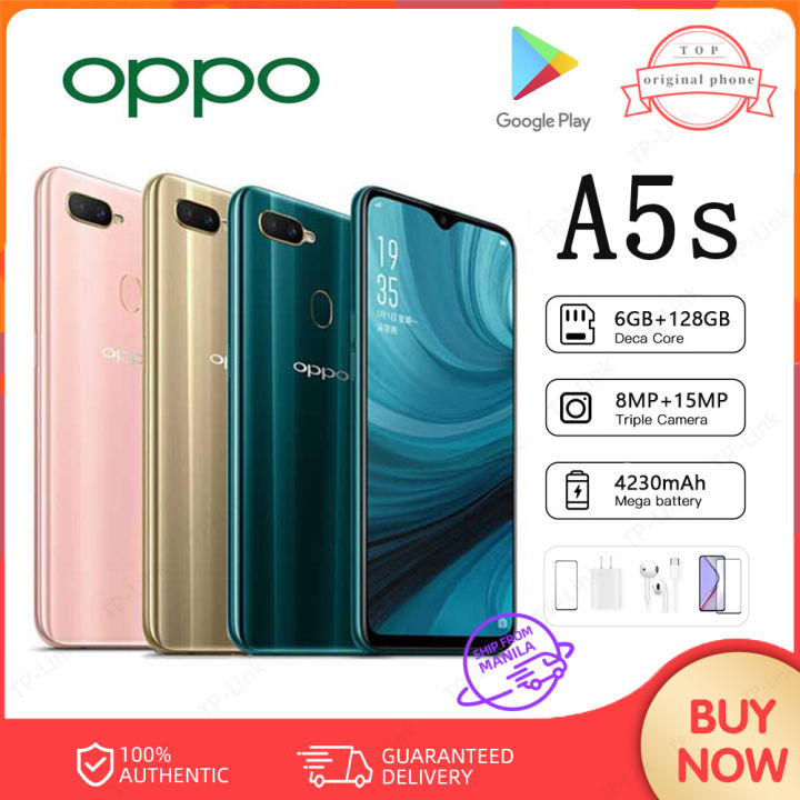Oppo A5S Phone Original with Fingerprint Recognition 6G RAM + 128G ROM Legit and New Smartphone ...