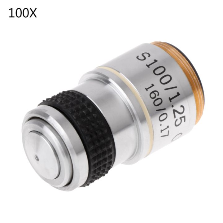 4X 10X 40X 100X Achromatic Objective Lens for Biological Microscope 185 ...