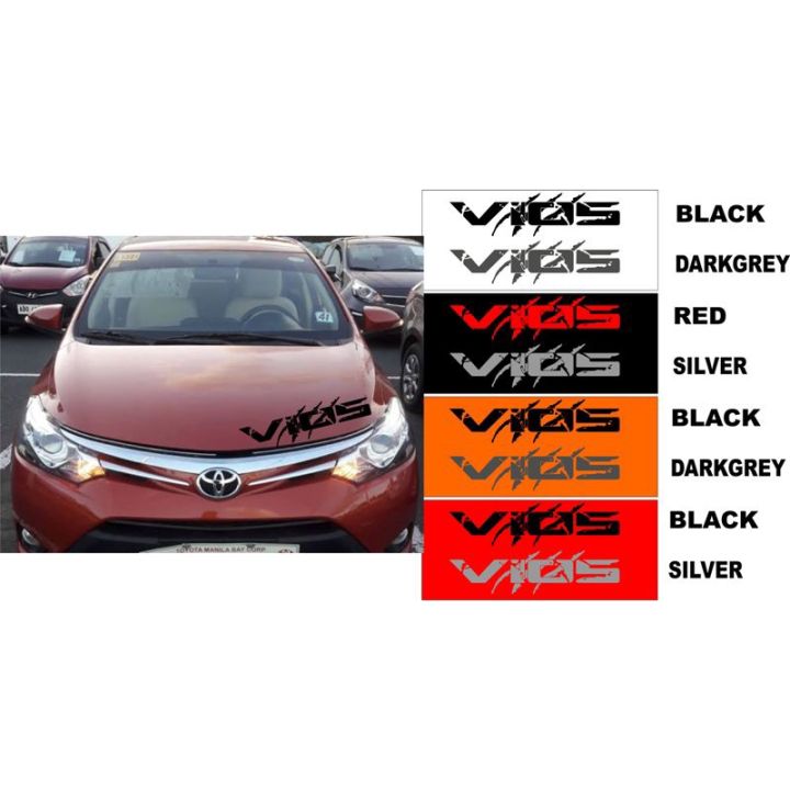 Toyota Vios Hood Sticker Design | Lazada PH