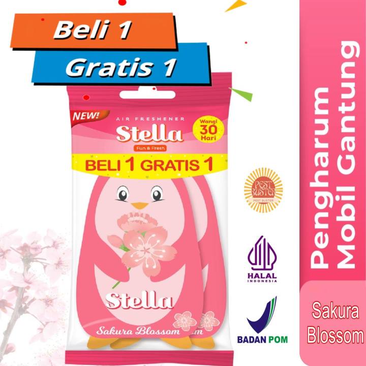 Stella Fun & Fresh (BELI 1 GRATIS 1) Car Freshener Parfum Mobil SAKURA BLOSSOM Parfum Pengharum ...