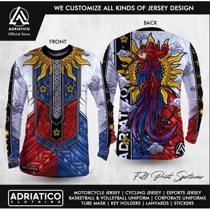 2023 Adriatico Motorcycle Riding Jersey "SARIMANOK" Modern Barong Collection | Lazada PH