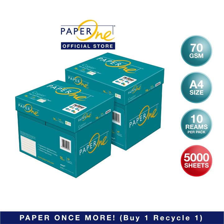 PaperOne A4 Copier Paper 70gsm 5000 Sheets (10 Reams) | Lazada