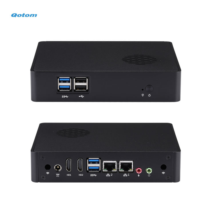 Qotom Mini PC Core โปรเซสเซอร์ I5 2x LAN, 2x HD 1.4พอร์ตโฮมออฟฟิศ ...
