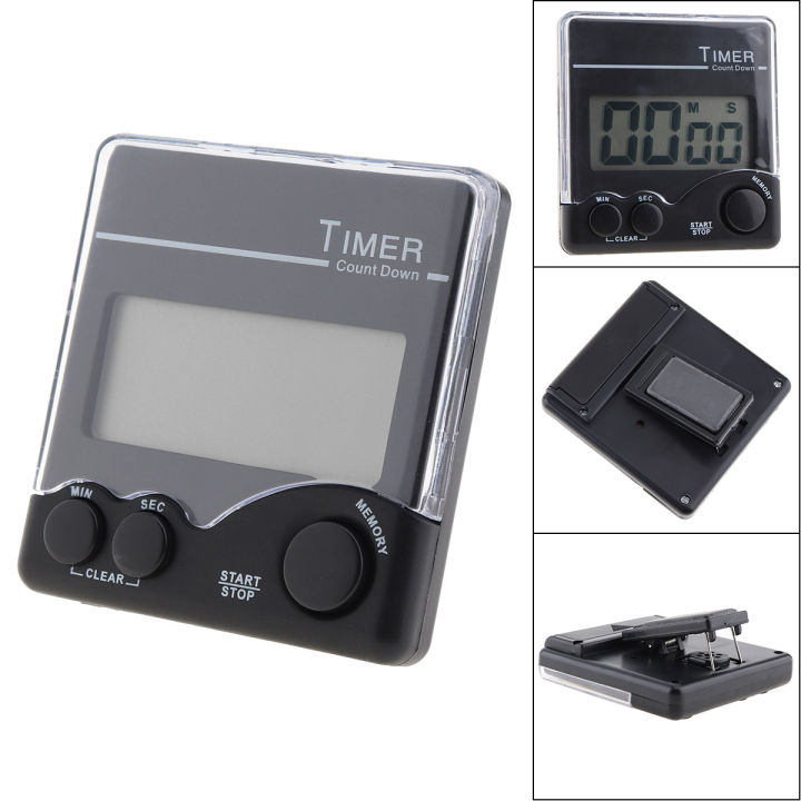 Digital Timer Magnetic Electronic with Bell Prompt and Large LCD ...