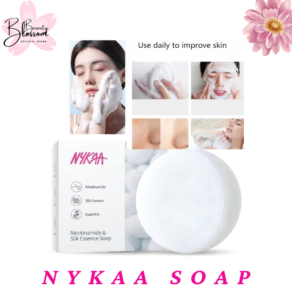 ORIGINAL NYKAA SOAP Nicotinamide & Silk Essence Soap FDA APPROVED ...