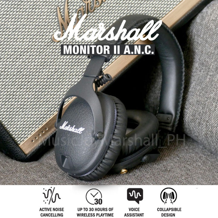 Marshall Monitor Bluetooth Monitor 2 ANC Over-Ear Headphone Headset ...