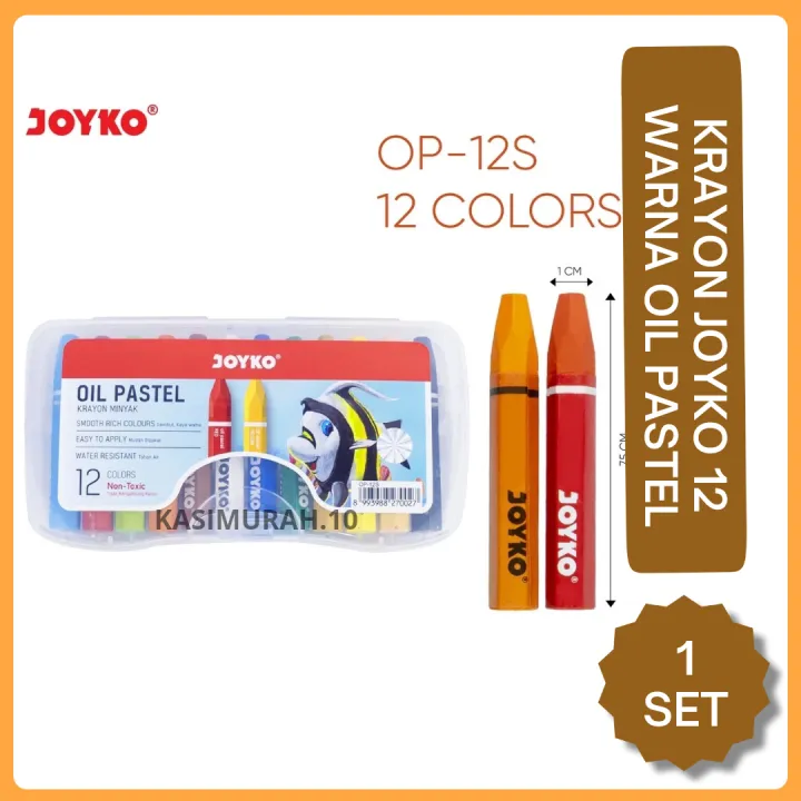 Krayon Minyak Joyko OP-12S / Crayon Oil Pastel Joyko | Lazada Indonesia