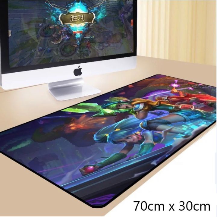 70x30cm Large Keyboard Mat Gaming Mouse Pad Locking Edge Table Mat for ...