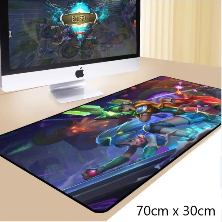 70x30cm Large Keyboard Mat Gaming Mouse Pad Locking Edge Table Mat for ...