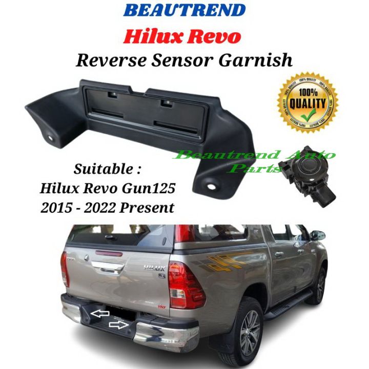 Toyota Hilux Revo Number Plate Reverse Sensor Garnish Original Gun125 ...