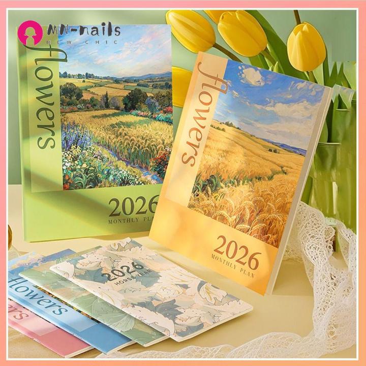 MN-NAILS A4 A5 2026 Schedules Notebook Work Efficiency 24 Sheets Agenda ...