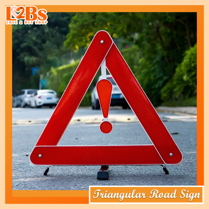 Early Warning Device Parking Tripod Warning Triangle Reflectorized ...