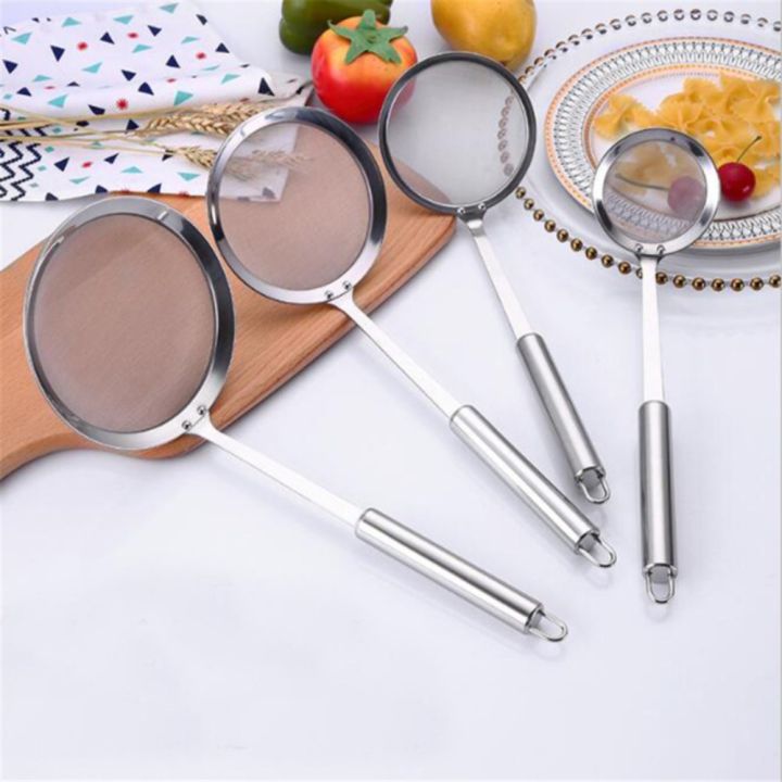 KENJE Stainless Steel Kitchen Filter Spoon Oil Skim Percolator Fried ...