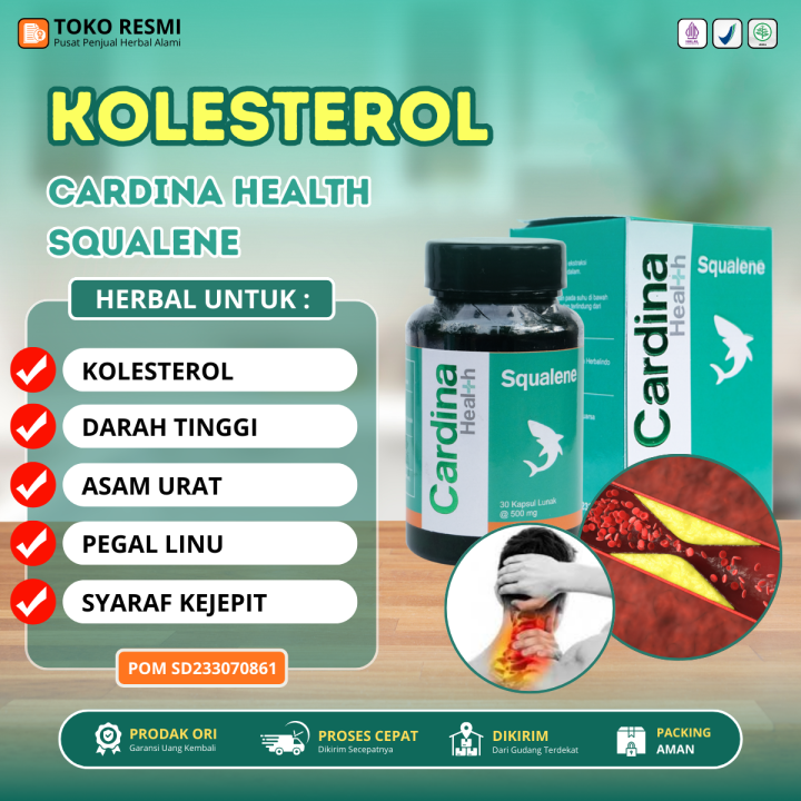 Cardina Health Squalene - Penurun Kolesterol Tinggi , Asam Urat dan ...
