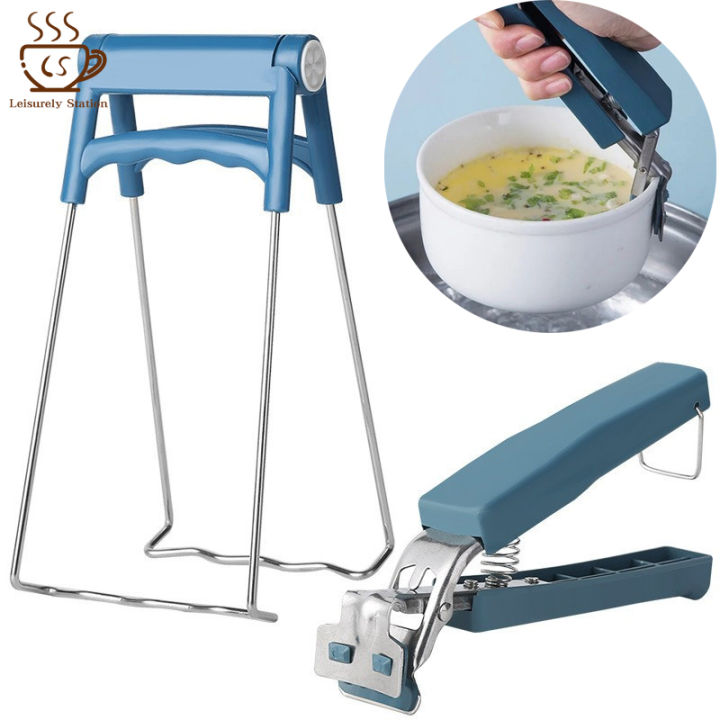 Microwave Oven Tool Tongs Grabber Tool Creative Bowl Clip Handle Anti ...