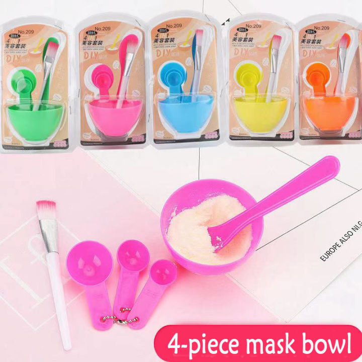 1set Beauty 4-piece DIY mask bowl （random color） | Lazada PH