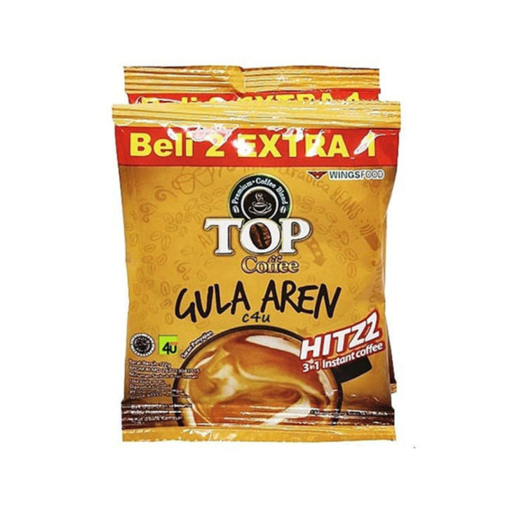 [ 10 SACHET ] TOP COFFEE MINUMAN KOPI BUBUK INSTAN KOPI SUSU 1 RENCENG ...