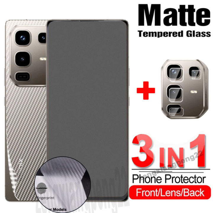 For Infinix Note 50 Pro 3in1 Matte Anti-fingerprint Temeperd Glass For ...