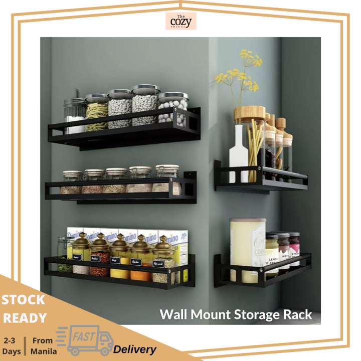 The Cozy Things Kitchen Organizer Wall Mounted Basket Hanging Spice ...