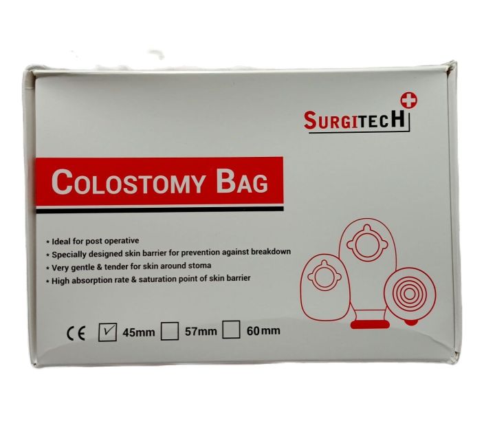 Surgitech Colostomy Bag 45mm Disposable (10Sets/Box) | Lazada PH